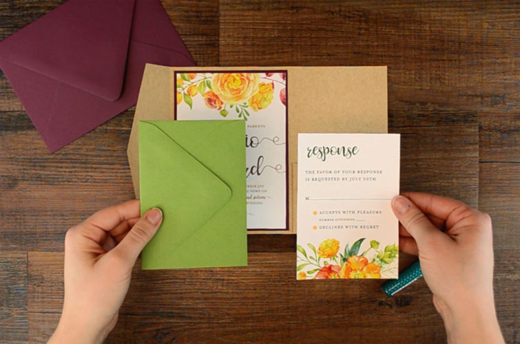 How to DIY Pocket Invitations, the Easy Way - Cards & Pockets Design ...