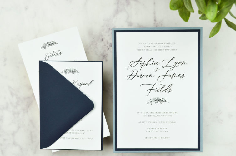 DIY Minimal Panel Pocket Invitation Suite - Cards & Pockets Design Idea ...