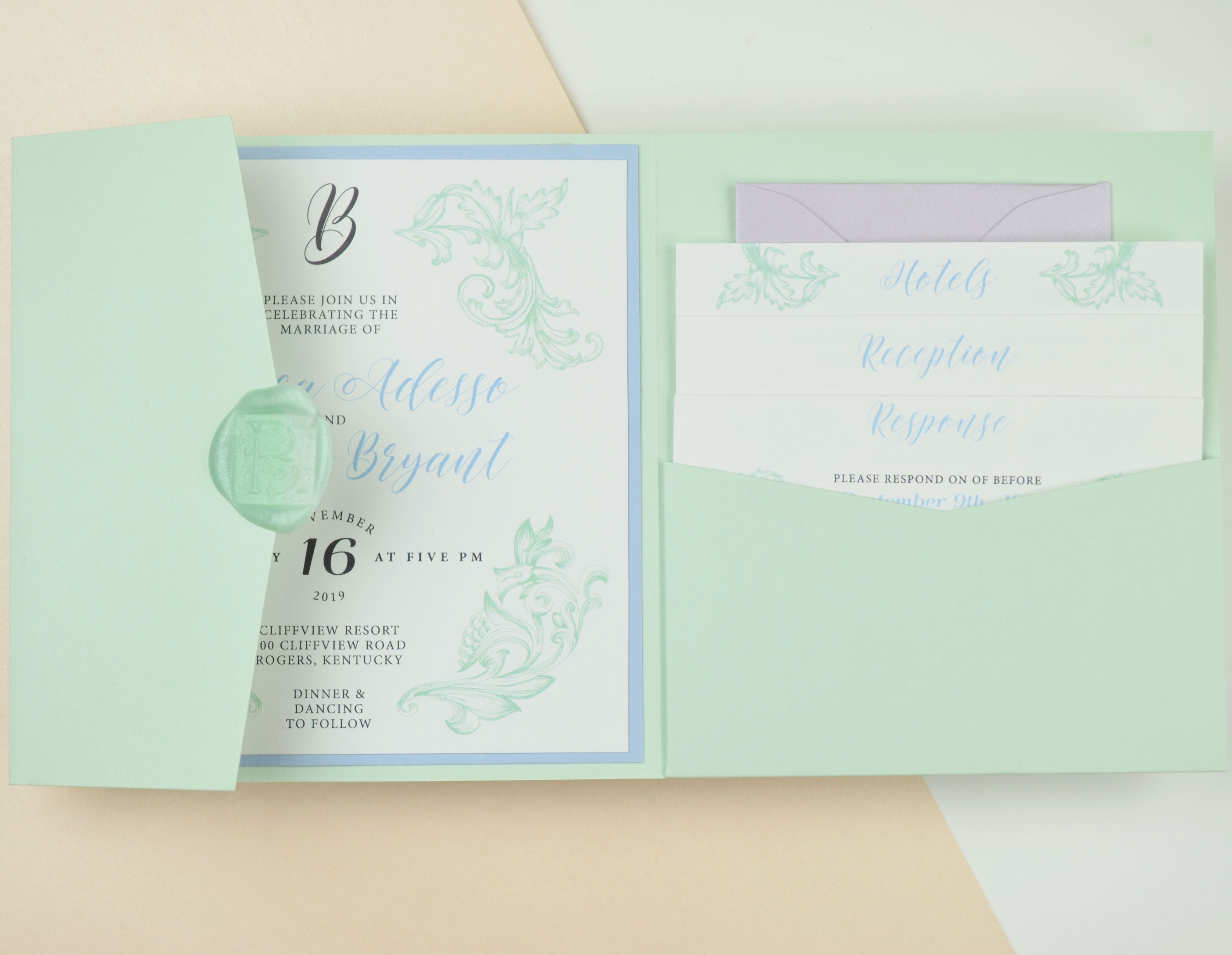 DIY Pastel Perfetto Pocket Invitation - Design Idea Blog